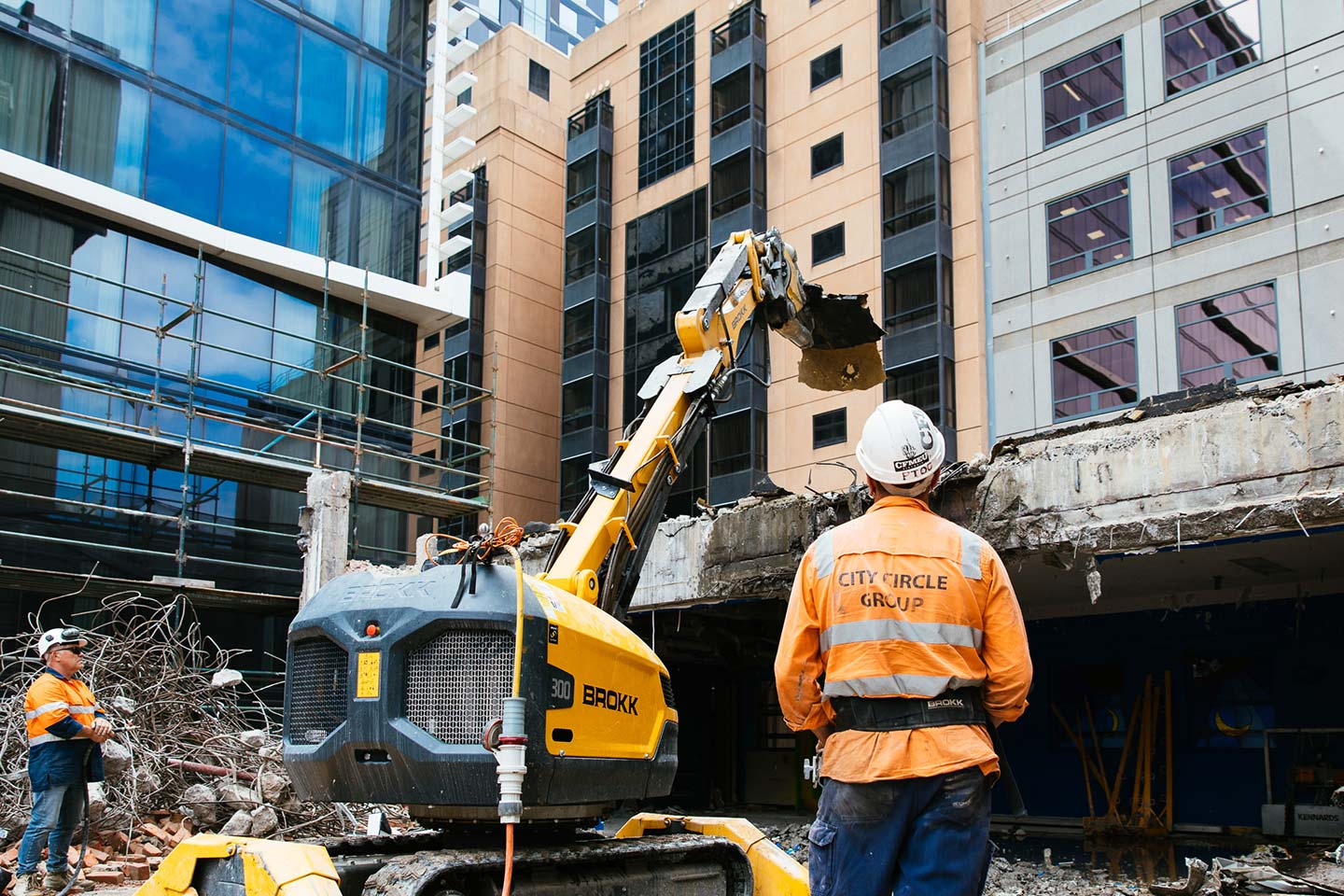 Top down demolition with Brokk 300 | Melbourne, Australia - Brokk Australia