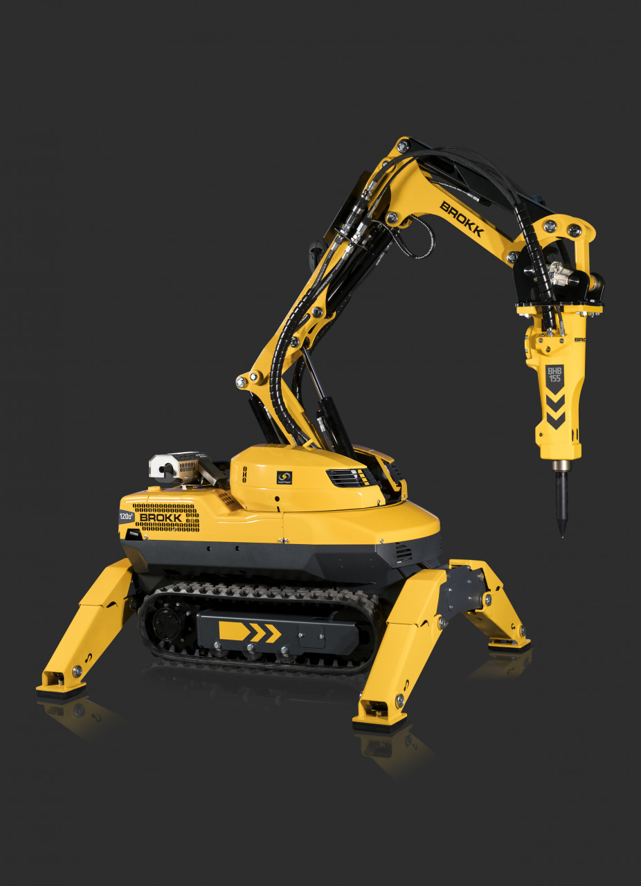 Brokk 120DII grey background - Brokk Global